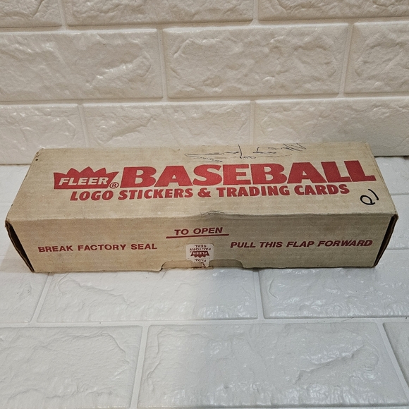 MLB | Toys | 989 Fleer Logo Stickers Baseball Trading Cards | Poshmark
